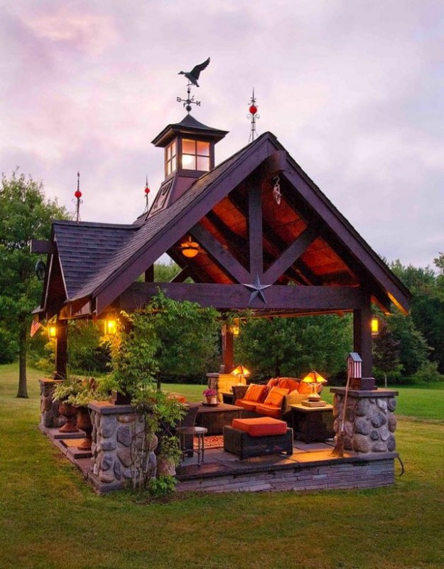 40 самых красивых дачных беседок » BigPicture.ru